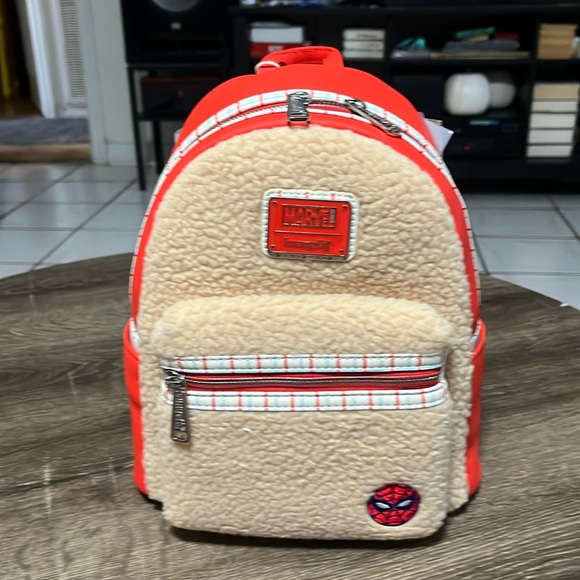 Loungefly | Bags | Disney Loungefly Spiderman Faux Fur Mini Backpack ...